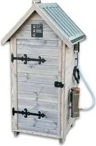 Kalme Elektrická dřevěná udírna s dymboxem 520L antracit
