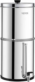 Gravitační vodní filtr z nerezu 8,5 l se 2 filtry – k8626