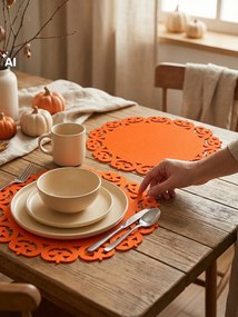 Sinsay - Prostírání ve tvaru dýně 2 pack - oranžová