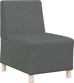 Modulová sedačka bez opěradel 2 ks Tmavě šedá textil 3399749