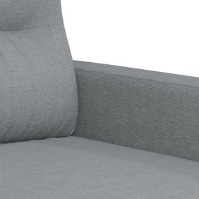 2dílná sedací souprava s polštáři světle šedá textil 3201584