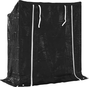 vidaXL Stojan na palivové dřevo s krytem 100,5x40,5x110,5 cm [4104936]