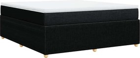 Box spring postel s matrací černá 180x200 cm textil 3285590