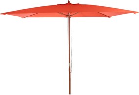 Slunečník Florida 2x3m - polyester/dřevo 6kg - terakota