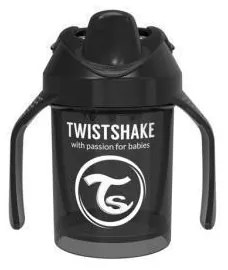 Twistshake Hrnek učící 230 ml 4 m+ Pastelově šedá