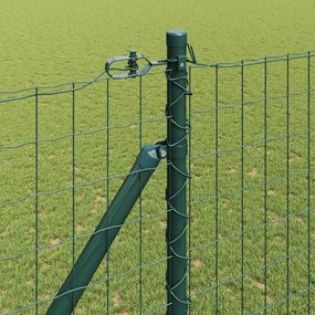 Evropský plot se hroty 10 x 1,5 m Ocel potažená PVC Zelená 3350550