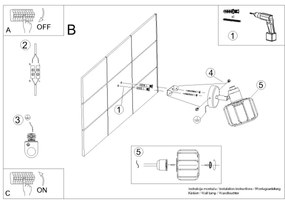Sollux SL.1111 - Nástěnné bodové svítidlo BELUCI 1xE14/40W/230V bílá