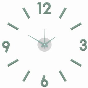 Luxusní zelenkavé nalepovací hodiny MPM E01.3771.40 - průměr 60cm s arabskými číslicemi