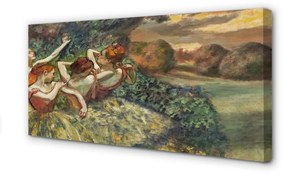 Obrazy na plátně Baleríny tanec v lese 125x50 cm