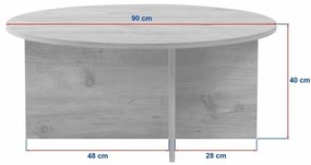 Konferenční stolek Soleil Travertine