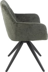 Zelená jídelní židle Louna - 56*58*85 cm