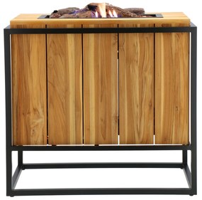 Oddělovací ohniště Cosiloft divider černý rám / teak COSI