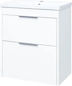 Mereo, Mereo Vigo, koupelnová skříňka s keramickým umyvadlem 61 cm, bílá, MER-CN311