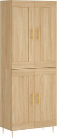 Skříň highboard dub sonoma 69,5 x 34 x 180 cm kompozitní dřevo 3199676