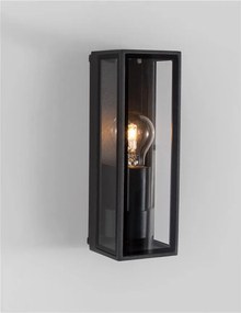 NV 9197701 Venkovní nástěnné svítidlo SORREN antracitový hliník a čiré sklo E27 1x12W 220-240V bez žárovky IP65 - NOVA LUCE