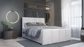 SFAB Kontinentální čalouněná postel MILANO (160x200 cm) Barva látky: Pudrová (Lincoln 61)