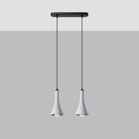 Závěsné svítidlo SOLLUX REA 2 beton E14 2x12W bez žárovky SL.1224