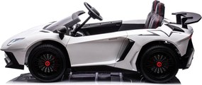 LEAN CARS Elektrické autíčko Lamborghini XXL A8803 bílé 24V