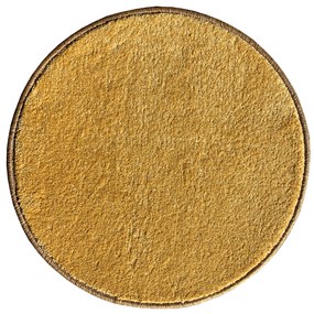Vopi koberce Kusový koberec Eton Exklusive žlutý kruh - 100x100 (průměr) kruh cm