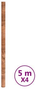 vidaXL Tapety na nábytek samolepicí vzhled dřeva 90 x 500 cm PVC
