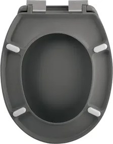 Spirella NEELA WC prkénko matné šedé / soft-close / duroplast