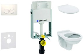 Geberit Kombifix - Set předstěnové instalace, klozet Alpha se sedátkem, tlačítko Delta21, alpská bílá 110.100.00.1 NR1