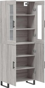 Skříň highboard šedá sonoma 69,5 x 34 x 180 cm kompozitní dřevo 3198239