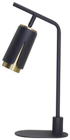 Stolní lampa Flower, 1x černé/zlaté kovové stínítko, b