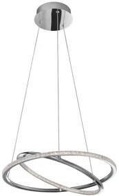 LED lustr Livorno 45 Chrome