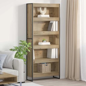 Knihovna 80 x 30 x 189,5 cm Kompozitní dřevo Umělecký dub 3403015