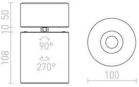 RED - Design Rendl - R12839 - LED Bodové svítidlo CONDU LED/20W/230V bílá