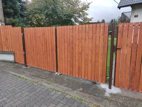 Plotovky, rovné, tmavá lazura, balení 10 ks, 20 x 95 x 1500 mm
