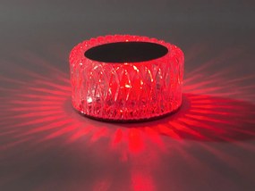 Verk Group Křišťálová stolní lampa vedla rgb usb dálkové ovládání