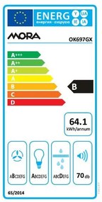 Mora OK697GX Komínový odsavač par