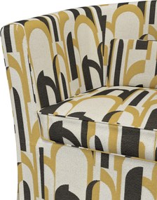 Potah na křeslo IKEA Ektorp Tullsta barva vícebarevná látka pletený vzor, vzorované