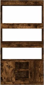 Skříň highboard kouřový dub 92 x 33 x 180 cm kompozitní dřevo 3309622