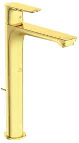 Ideal Standard Connect Air - Umyvadlová baterie Slim s výpustí, BlueStart, Brushed Gold A7026A2