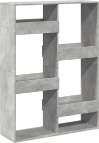 Knihovna betonově šedá 100 x 33 x 135 cm kompozitní dřevo 3309387