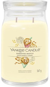 Yankee Candle – Signature svíčka Banoffee Waffle (Vafle s banány a karamelem) Velikost: velká 567 g