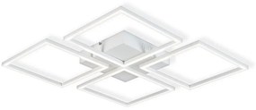 Top Light - LED Stmívatelný přisazený lustr R4xLED/16,25W/230V hranatý bílá + DO