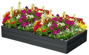 Prosperplast Vyvýšený záhon WOODY 149x75,6x25cm, antracitová