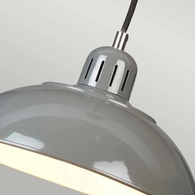 Elstead FRANKLIN lustr nad stůl 1xE27 šedá barva 30 cm
