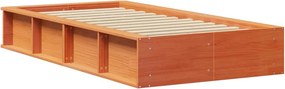 Rám postele Voskově hnědá 100 x 200 cm Masivní borové dřevo 3385732