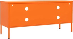 TV skříňka oranžová 105 x 35 x 50 cm ocel 336228