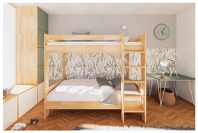 HP-Nábytek Patrová postel Elin BUK ROZMĚR: 90 x 200 cm