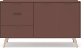 Matná komoda v terakotové barvě 140x81x40 cm Campus – Marckeric
