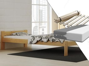 Magnat Masivní postel Naba 80 x 200 cm + matrace a rošt zdarrna