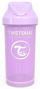 Twistshake Láhev s pítkem 360 ml Pastelově modrá