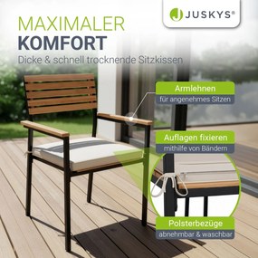 Juskys Zahradní jídelní set Rhodos z akáciového dřeva Provedení: 5 dílů