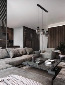 Designový lustr Blaku C